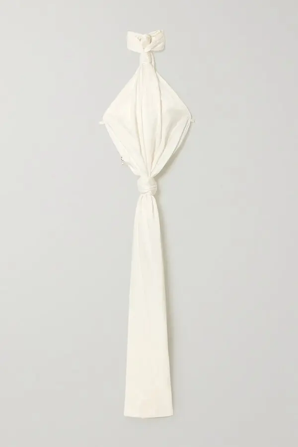 Givenchy Open-back Knotted Crepe Halterneck Top