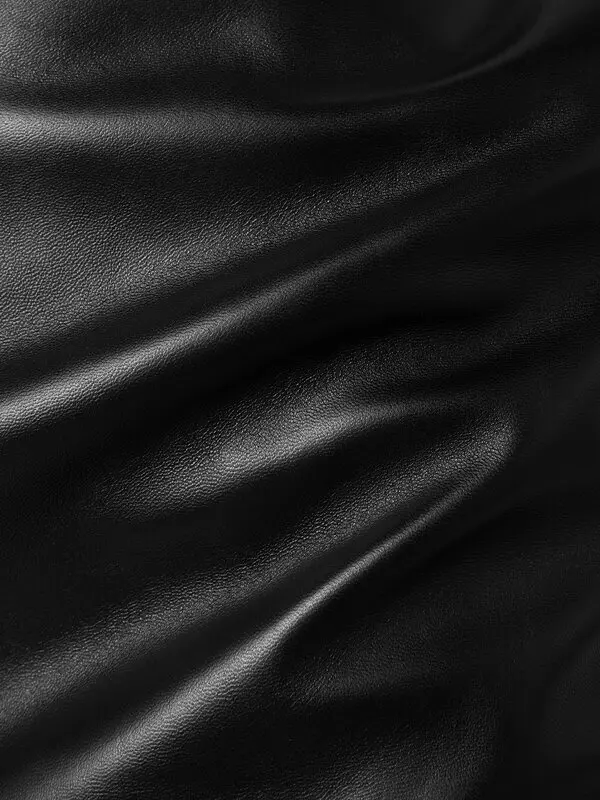 Saint Laurent Leather Knee-length Skirt - Black