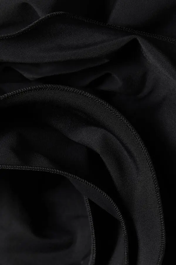 Magda Butrym Appliquéd Ruched High-rise Bikini Briefs - Black