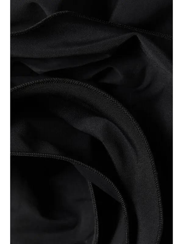 Magda Butrym Appliquéd Ruched High-rise Bikini Briefs - Black