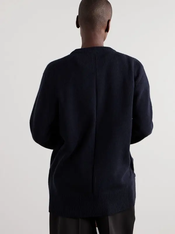 THE ROW Sibem Wool And Cashmere-blend Sweater - Blue