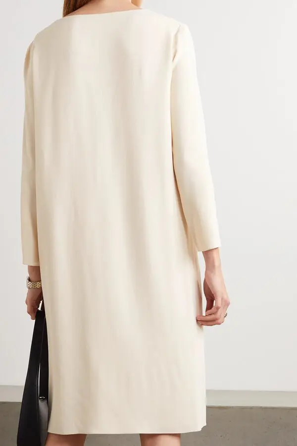 white christmas dresses The Row // Cream Long Sleeve Dress – VSP Consignment