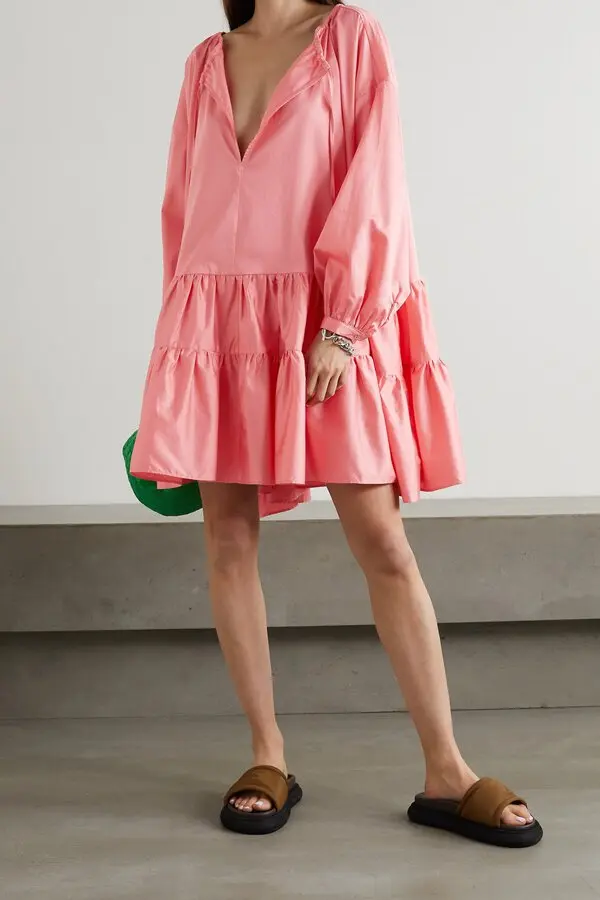 oversized tiered dress Womens Maxi Dress