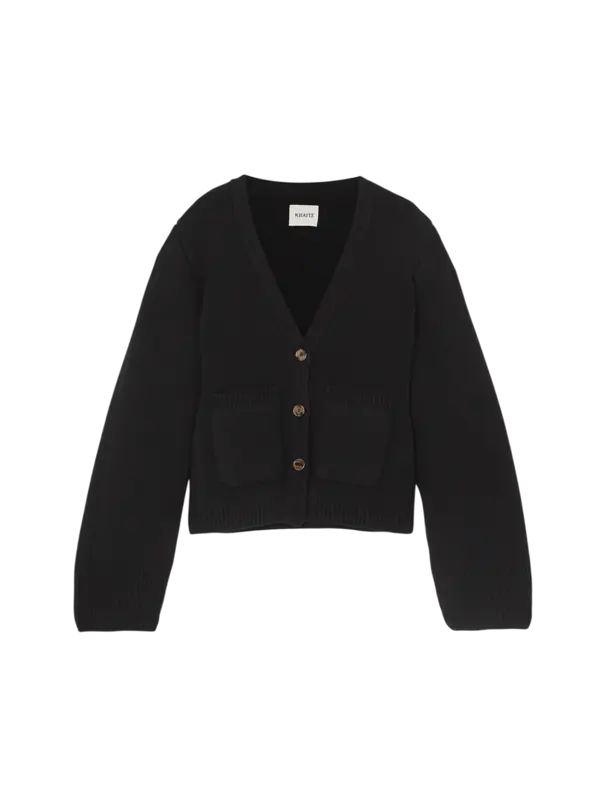 Khaite Scarlet Cashmere-blend Cardigan - Black