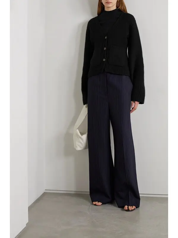 Khaite Scarlet Cashmere-blend Cardigan - Black
