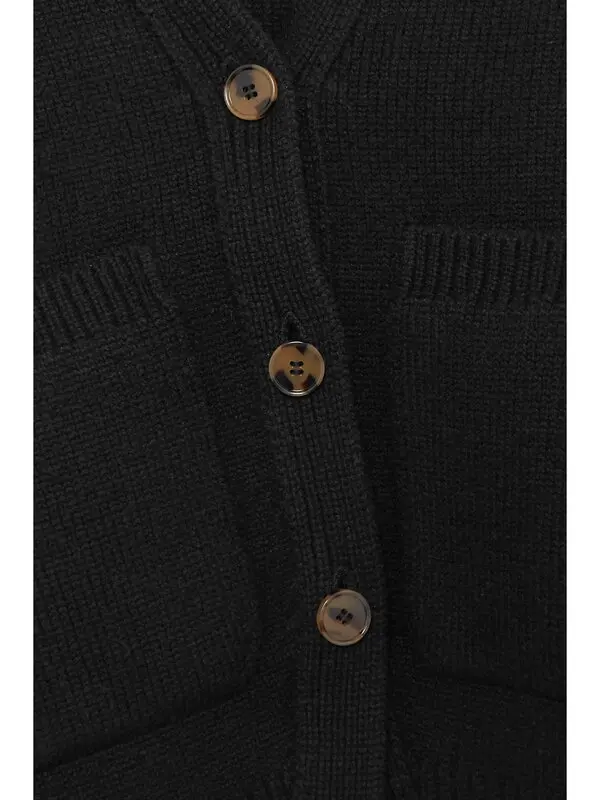 Khaite Scarlet Cashmere-blend Cardigan - Black