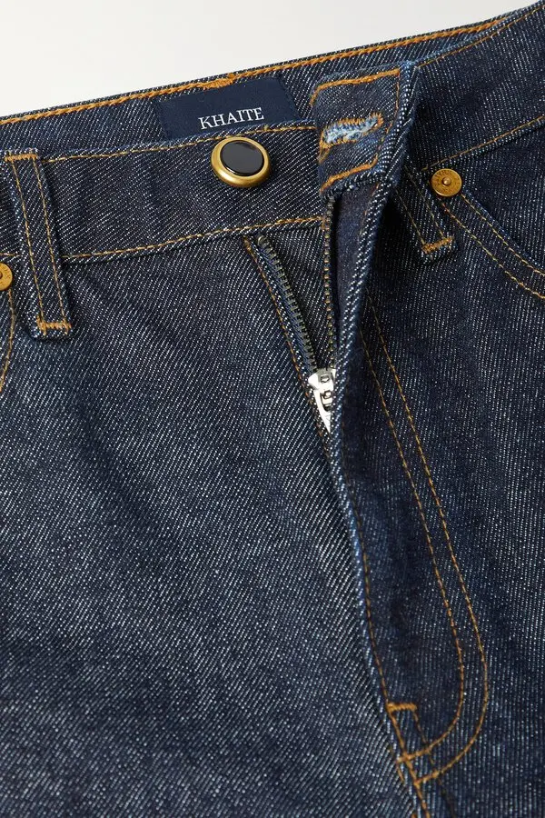 Khaite Vivian Cropped High-rise Bootcut Jeans