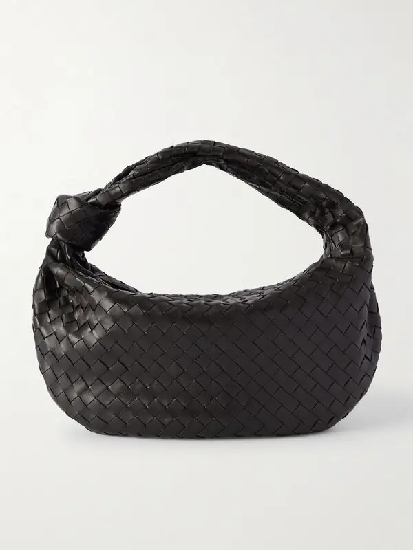 Bottega Veneta Jodie Small Knotted Intrecciato Leather Shoulder Bag - Brown