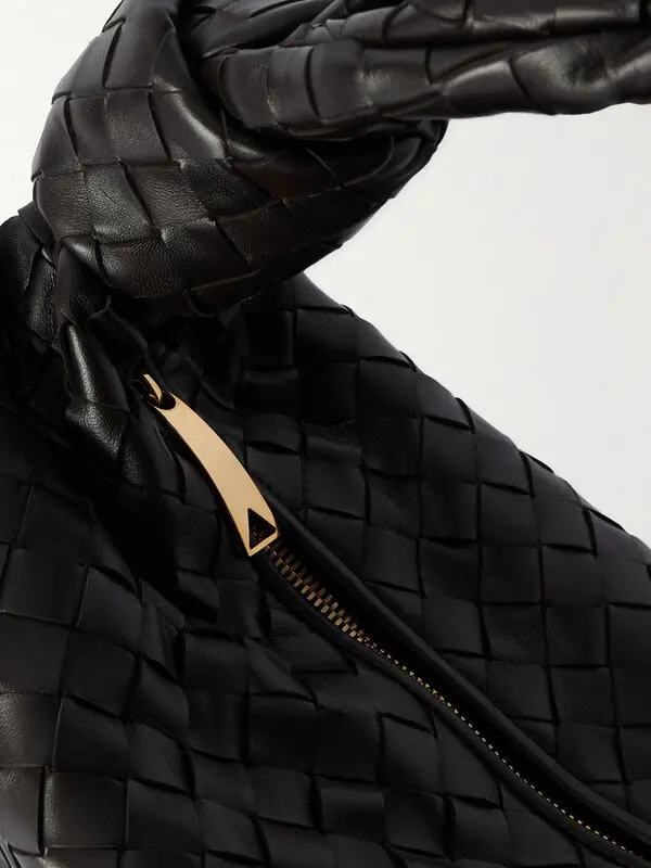 Bottega Veneta Jodie Small Knotted Intrecciato Leather Shoulder Bag - Brown