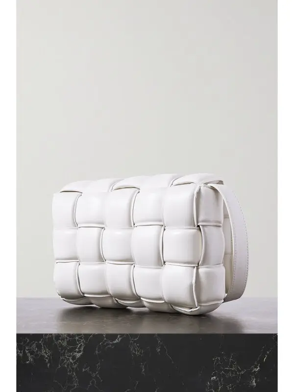 Bottega Veneta Cassette Medium Crossbody Bag - White