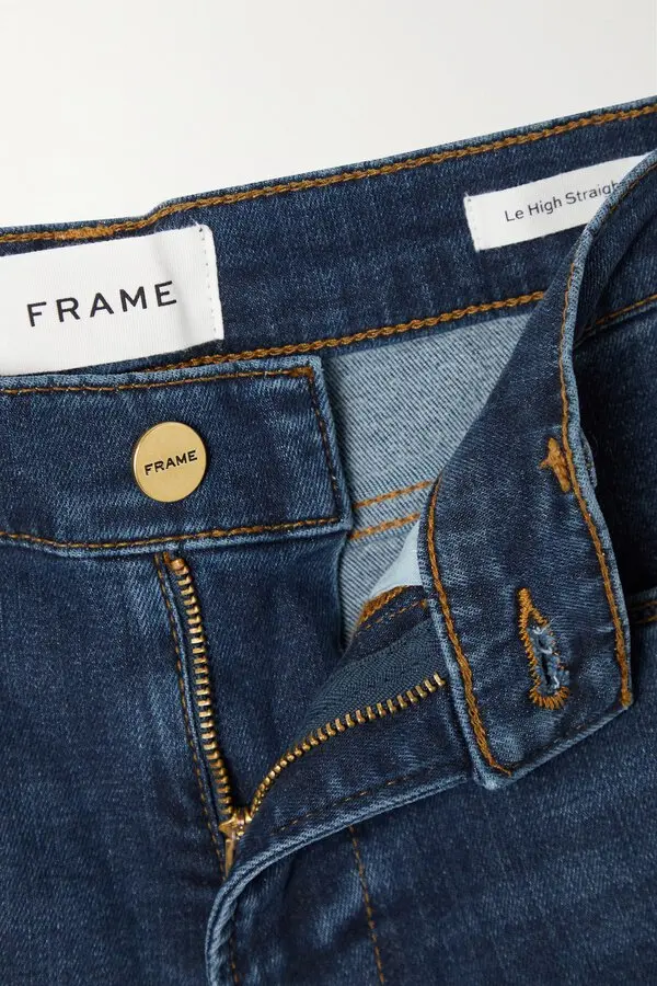 FRAME Le High Cropped Straight-leg Jeans