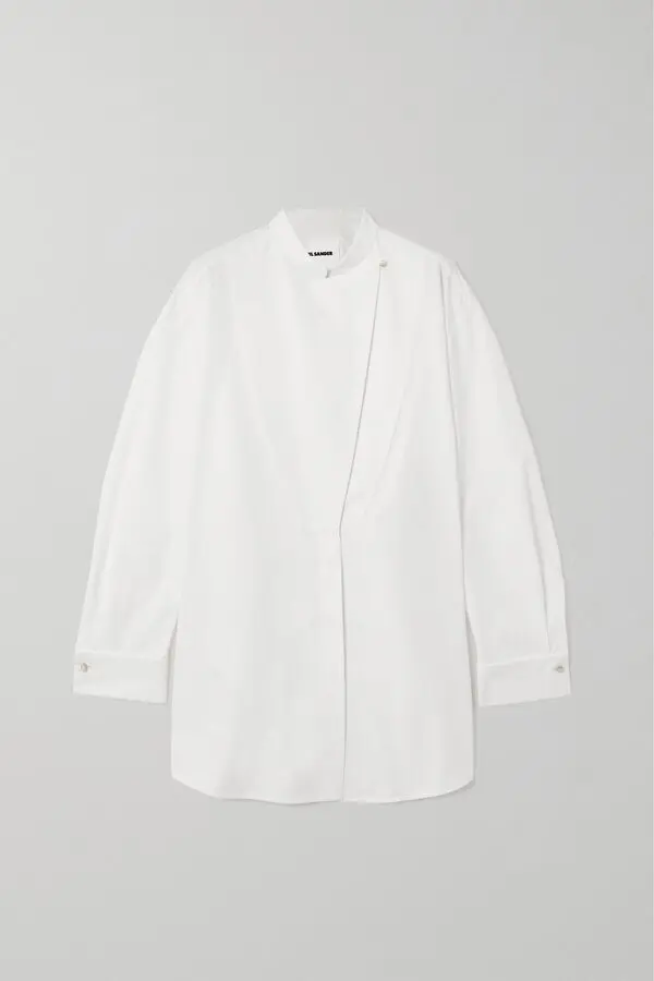 JIL SANDER Cotton-poplin Shirt - White