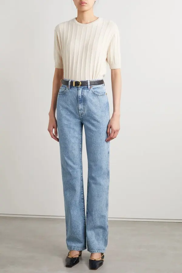 Khaite Danielle High-rise Straight-leg Jeans