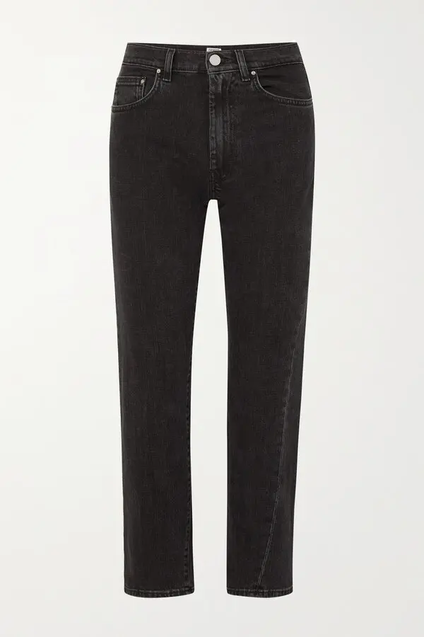 TOTEME Twisted Seam High-rise Straight-leg Jeans