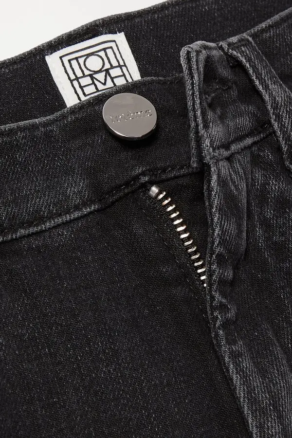 TOTEME Twisted Seam High-rise Straight-leg Jeans
