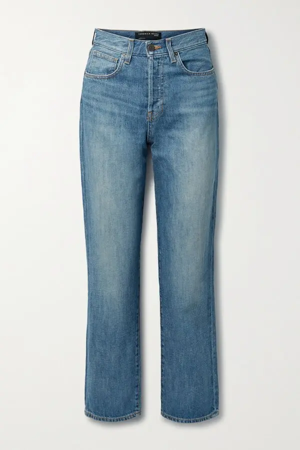 Veronica Beard Blake High-rise Straight-leg Jeans