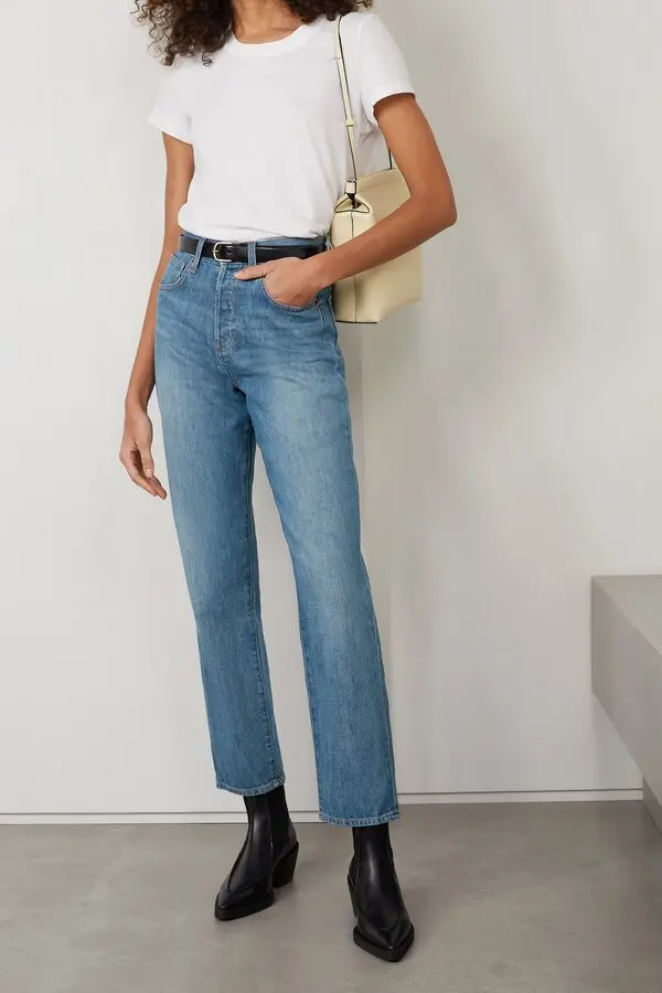 Veronica Beard Blake High-rise Straight-leg Jeans