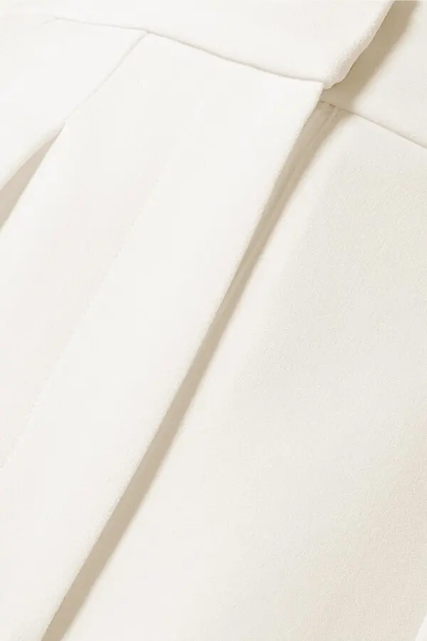 ROKSANDA Pleated Cady Straight-leg Trousers