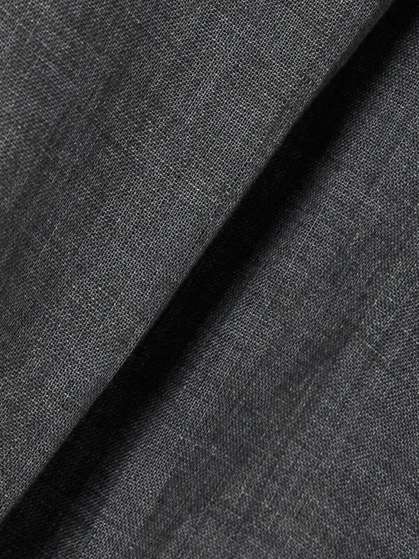 Brunello Cucinelli Pleated Linen Shorts - Gray