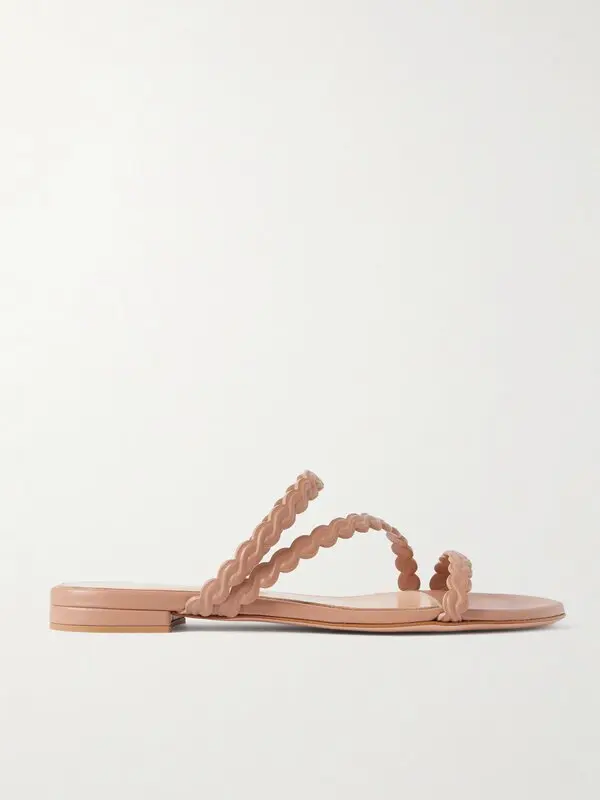 GIANVITO ROSSI Leather Sandals - Neutrals