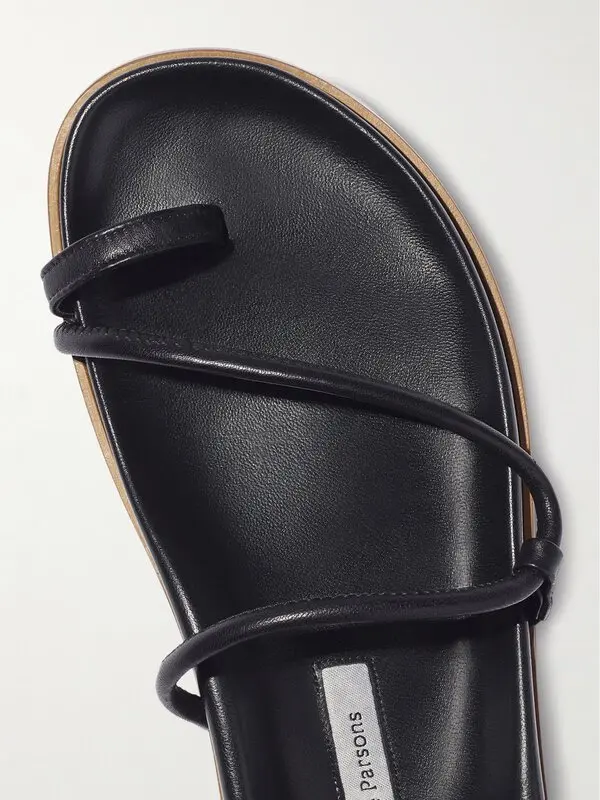 EMME PARSONS Bari Leather Sandals - Black
