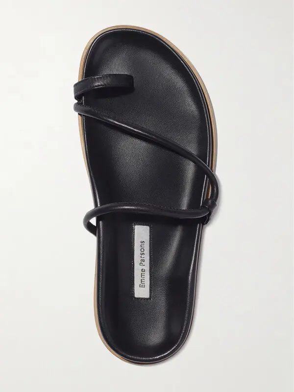 EMME PARSONS Bari Leather Sandals - Black