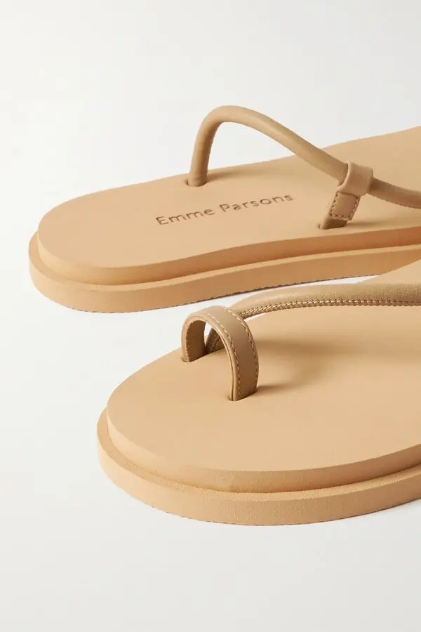 EMME PARSONS Bari Pool Leather Sandals - Neutrals
