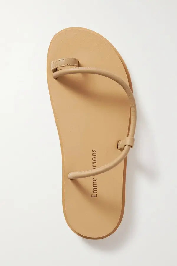 EMME PARSONS Bari Pool Leather Sandals - Neutrals