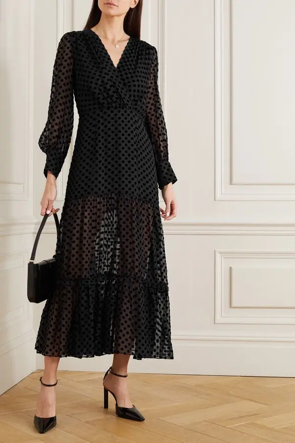 knee length dresses for ladies Elsie Button Front Midi Dress, Medium