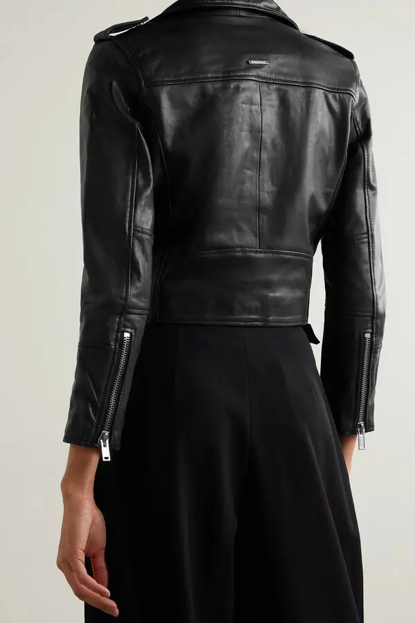 DEADWOOD Net Sustain Joan Leather Biker Jacket