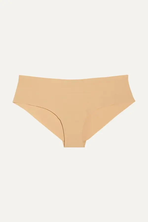 La Perla Up Date Seamless Stretch-jersey Briefs - Neutrals