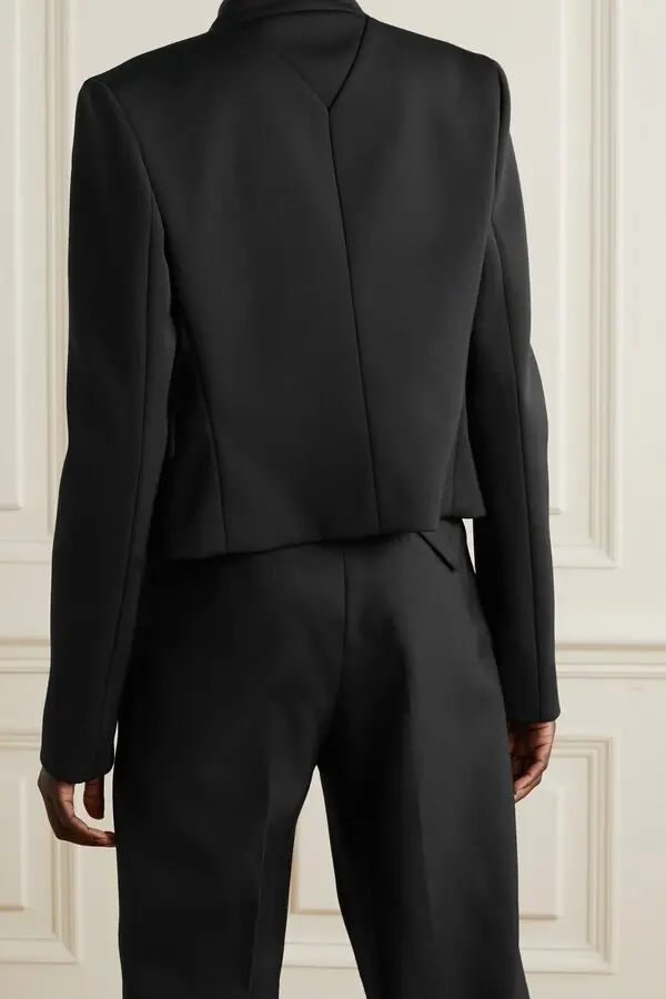 Bottega Veneta Cropped Wool-blend Twill Jacket