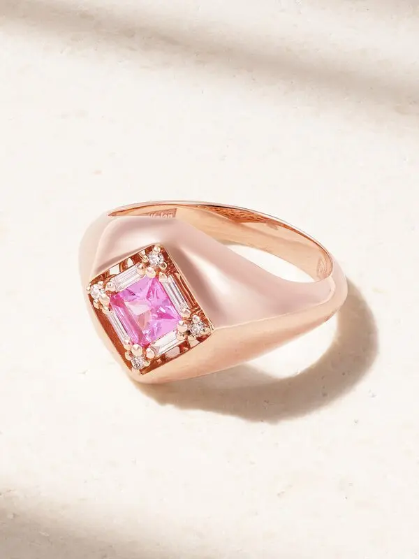 SUZANNE KALAN 18-karat Sapphire And Diamond Ring - Gold