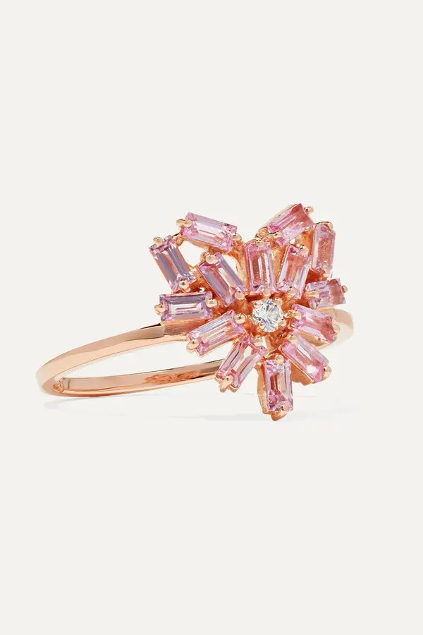 SUZANNE KALAN 18-karat Sapphire And Diamond Ring