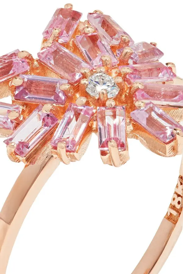 SUZANNE KALAN 18-karat Sapphire And Diamond Ring