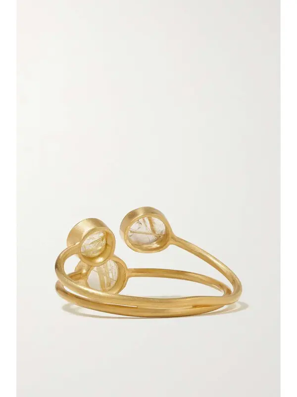 PIPPA SMALL 18-karat Rutilated Quartz Ring