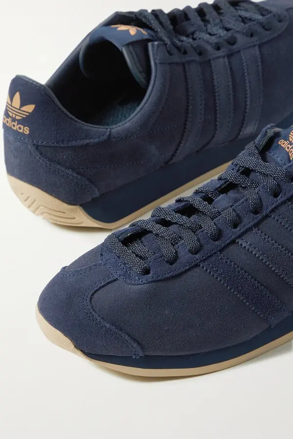 Khaite Adidas Originals Suede Sneakers - Blue | Editorialist
