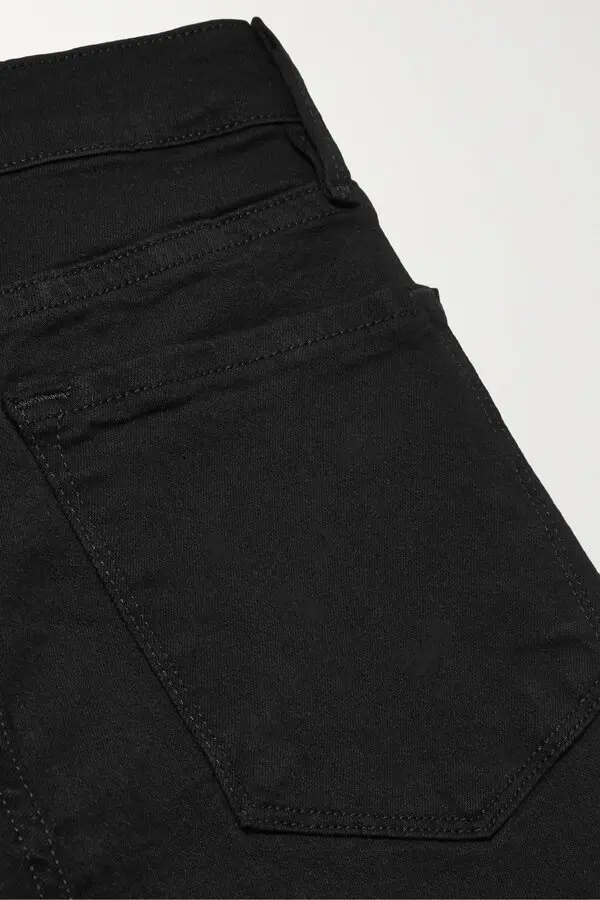 FRAME Le Skinny De Jeanne Raw Stagger Mid-rise Jeans