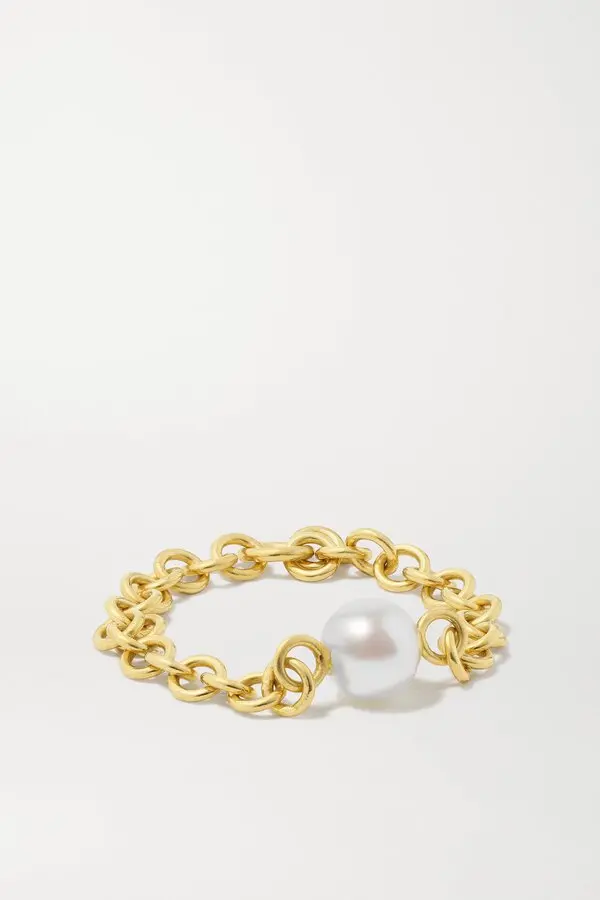 SPINELLI KILCOLLIN Gravity 18-karat Pearl Ring