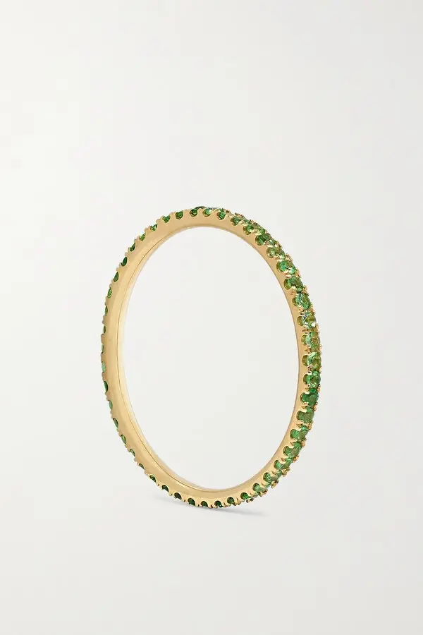 Ileana Makri Thread 18-karat Tsavorite Ring - Gold