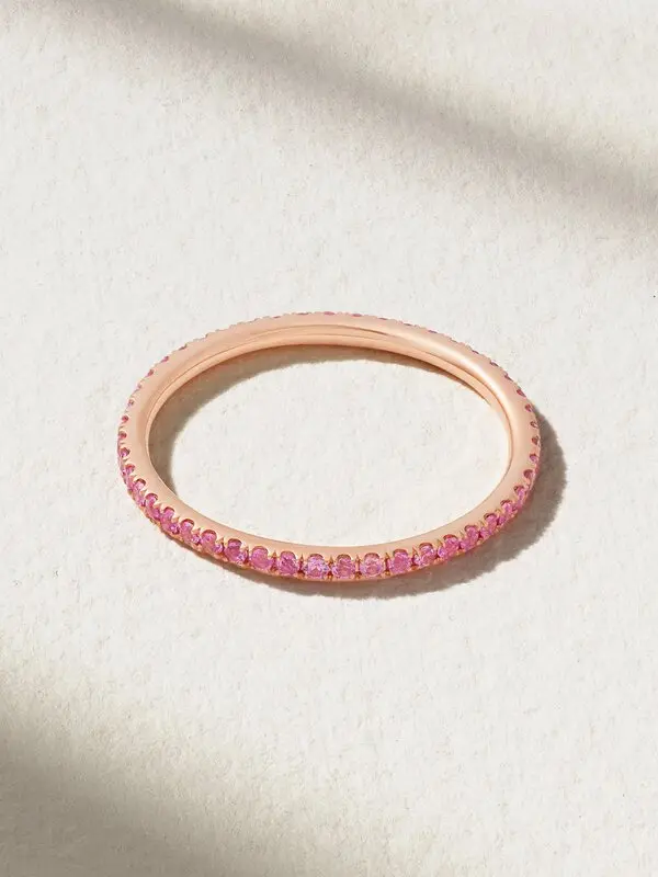 Ileana Makri Thread 18-karat Tsavorite Ring - Pink