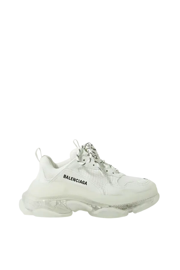 Balenciaga Triple S Clear Sole Sneakers - White