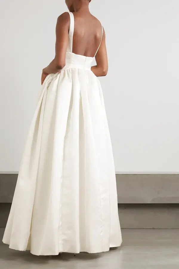 EMILIA WICKSTEAD Diamond Duchesse-satin Gown