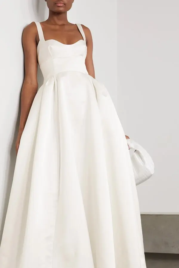 EMILIA WICKSTEAD Diamond Duchesse-satin Gown