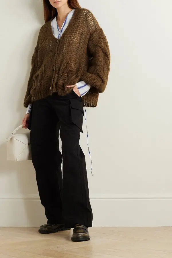 Loewe Oversized Mohair-blend Cardigan