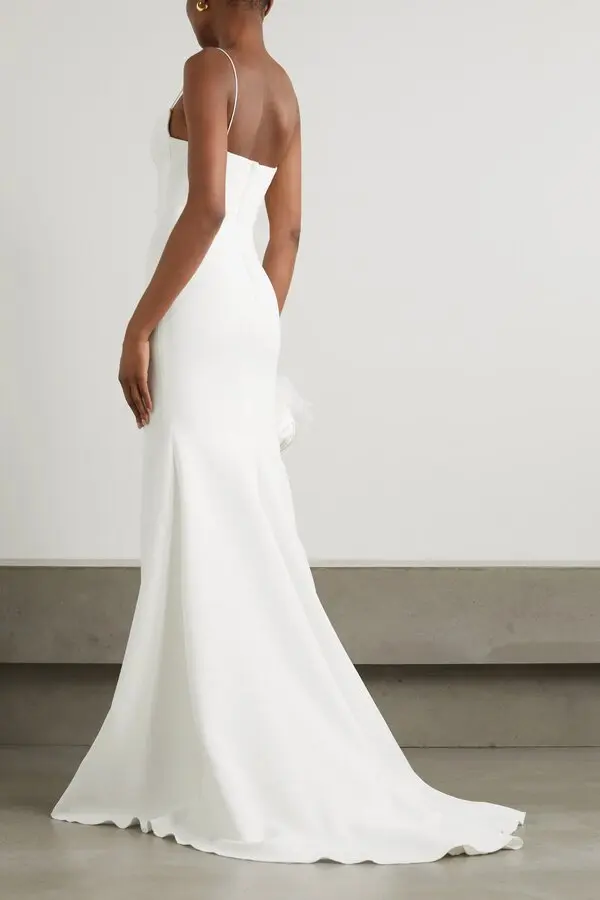 Alex Perry Eliza Satin-crepe Gown