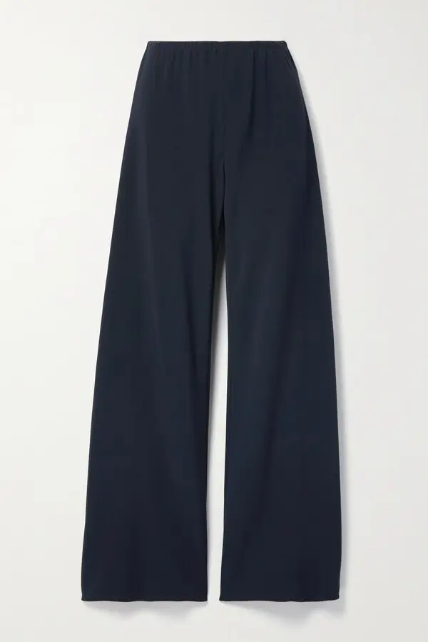 THE ROW Essentials Gala Crepe Wide-leg Pants - Blue
