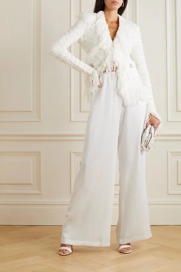 Vanessa Cocchiaro The Coco Satin Wide-leg Pants