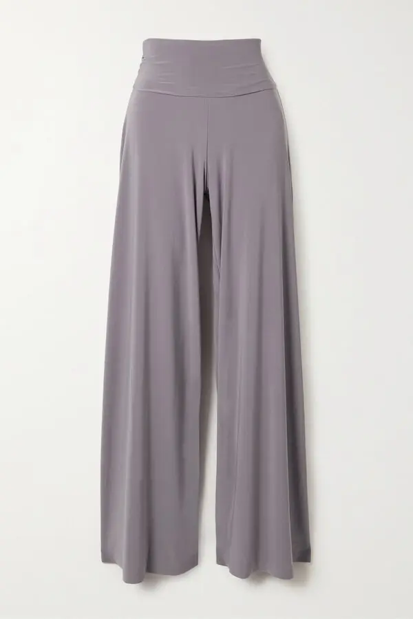 Norma Kamali Elephant Wide-leg Pants - Purple