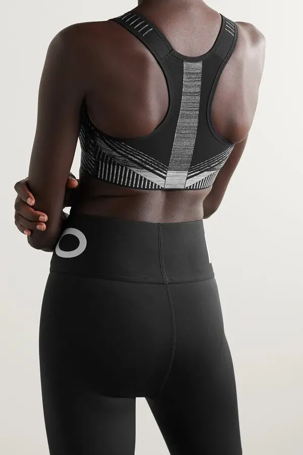 Nike Fe/nom Striped Flyknit Sports Bra